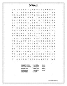 Word Search: Festivals of India - 1 - For All our Kids